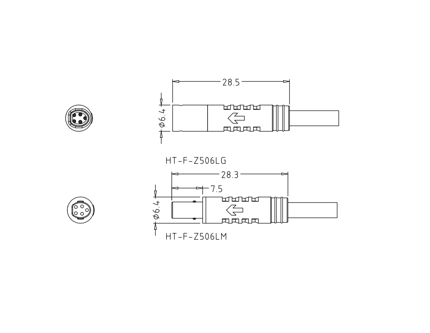 Ultra MINI L 5pin Signal Connector - Buy E-Scooter cable connector 5 ...