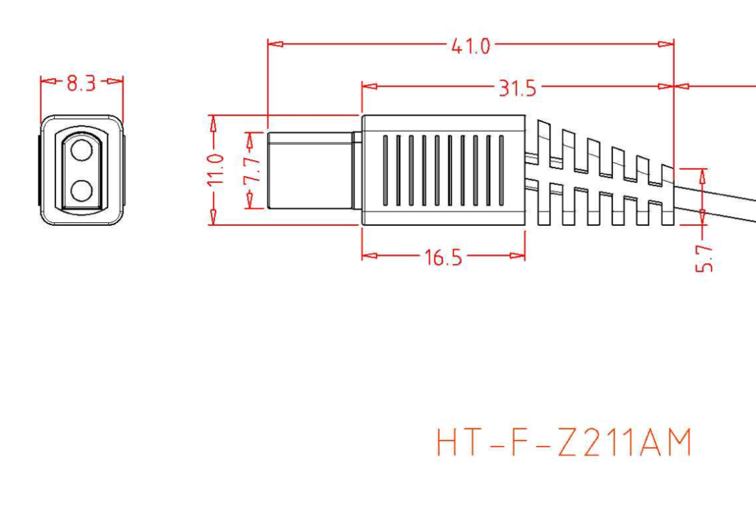 Z211A 2 pin signal connector - Buy 2 pin connectors medical cable ...
