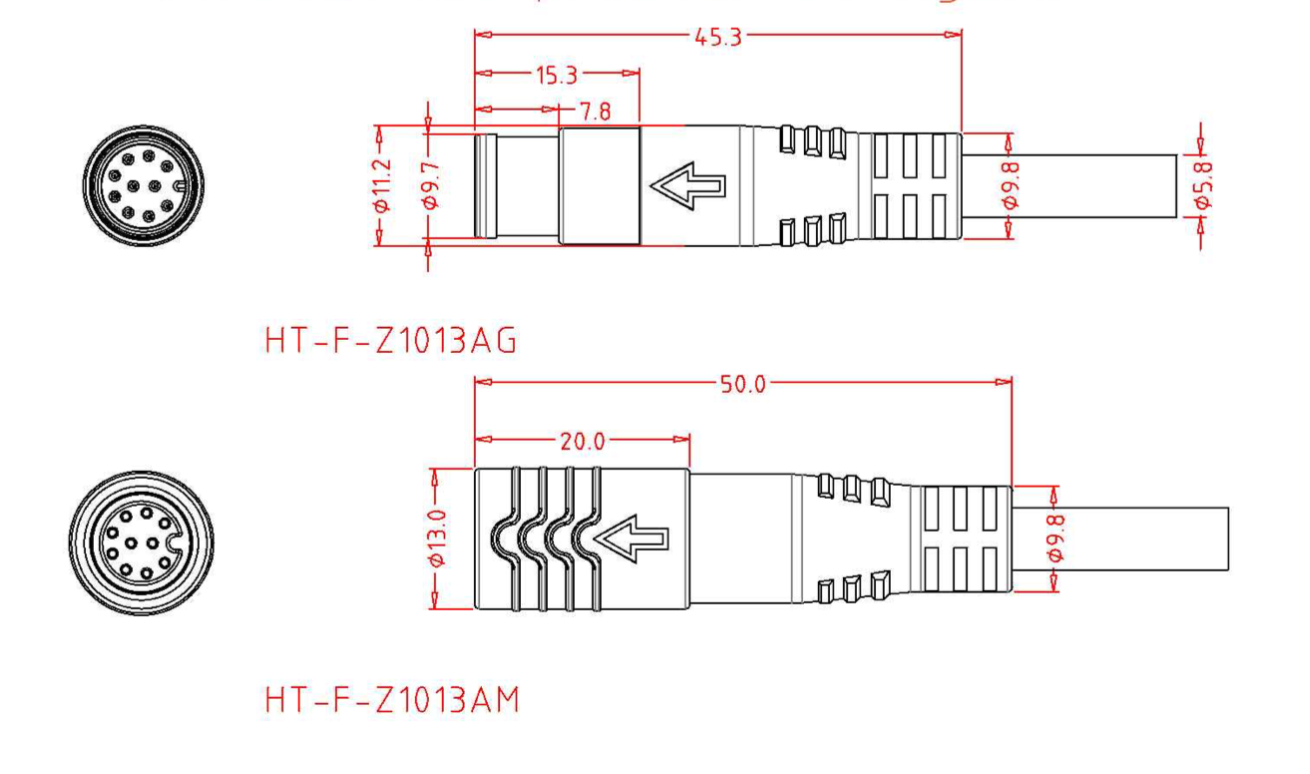 Z1013A main cable 10 pin signal connector - Buy Signal 10 pin main ...